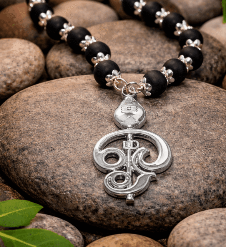 Karungali Om Vel Locket for Divine Protection 8MM Original Mala German ...